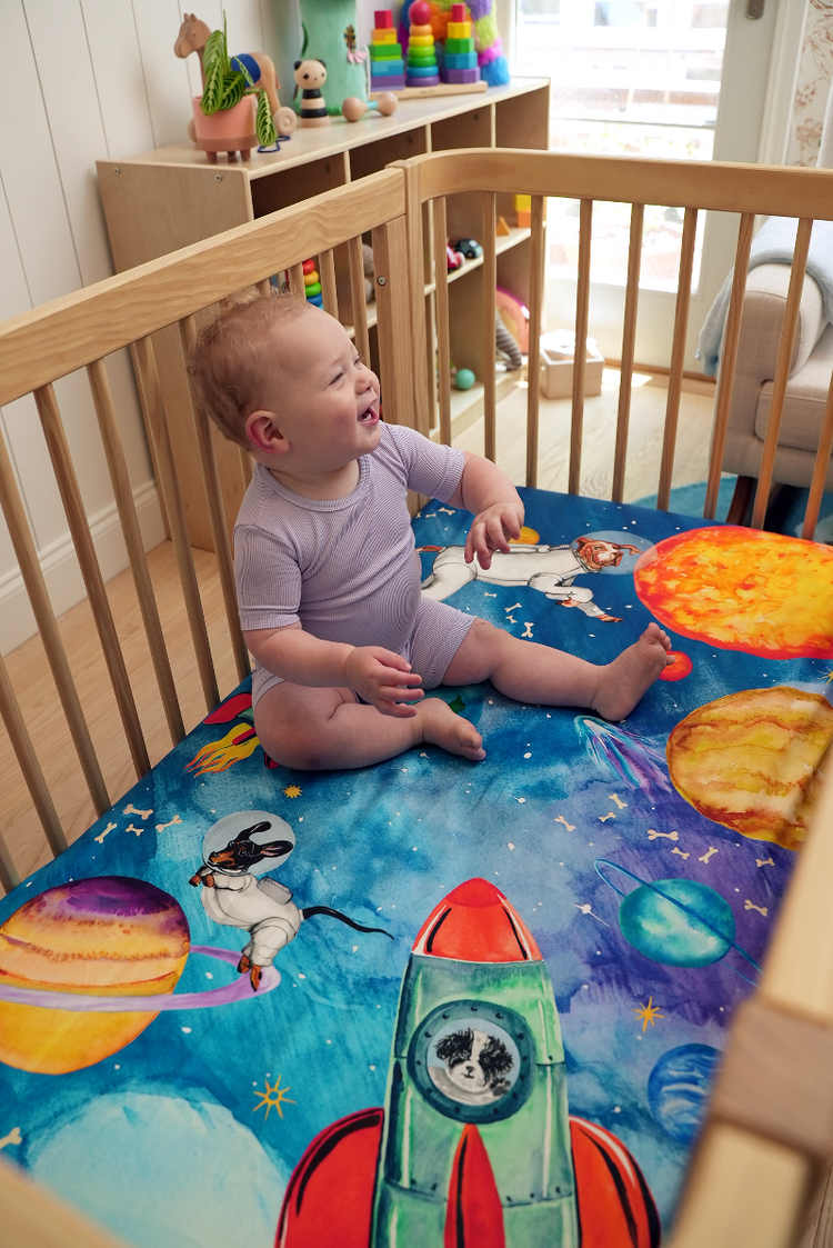 Moon Star Baby crib sheets